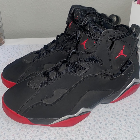 Jordan | Shoes | Mens Jordan Tru Flight Redblack Retro Basketball Shoes ...
